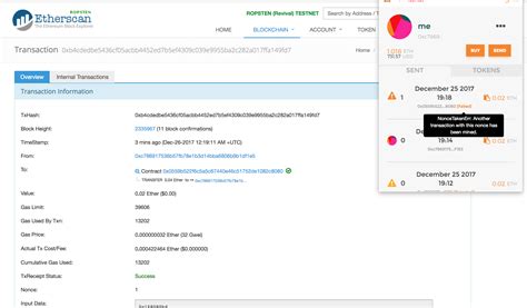 Transaction Says Failed But Succeeded · Issue 2810 · Metamask