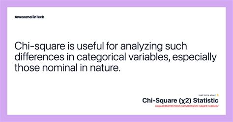 Chi Square χ2 Statistic Awesomefintech Blog