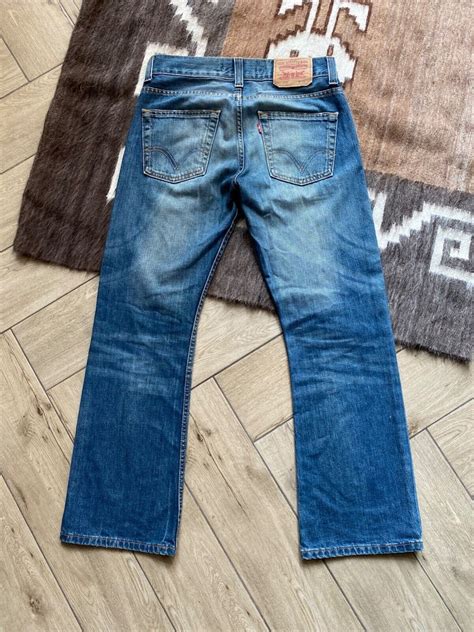 Levis 512 Bootcut Mens Faded Blue Denim Jeans Size W 30 L 30 Etsy