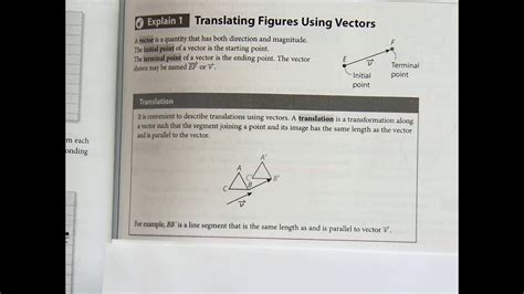 Translating Figures Using Vectors Gm2l1 Explain 1 Youtube