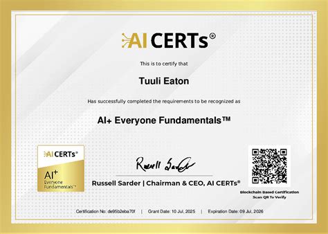 Ai Everyone Fundamentals Certification Beginner Ai Course Online