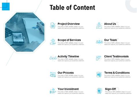 Freelancer RFP Table Of Content Ppt PowerPoint Presentation Summary Background Image PDF
