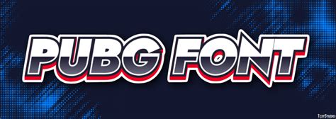 Pubg Font Text Effect And Logo Design Font