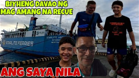 MAG AMANG NA RESCUE NI KINDRED BIYAHENG DAVAO | VAL SANTOS MATUBANG - YouTube
