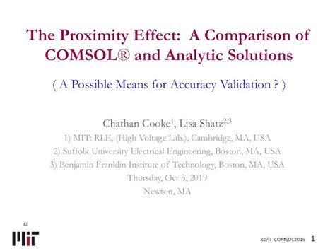 Pdf The Proximity Effect A Comparison Of Comsol And Analytic €¦ · 2c Edge Wi Re Center Wi