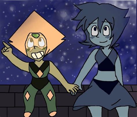 Peridot X Lapis Kiss Steven Universe Amino