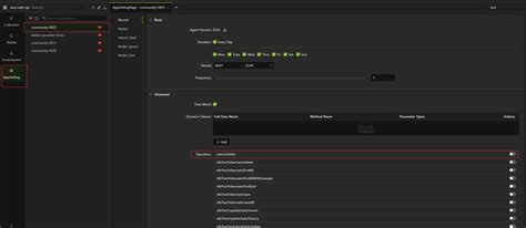 feat optimize interfaces operations stop recording configuration