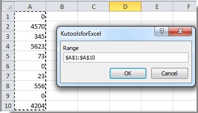 How To Convert Zero To Blank In Selected Range In Excel