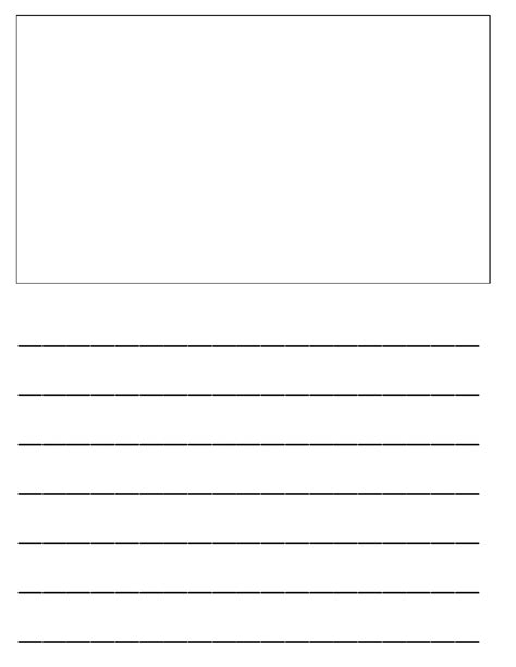 writing exercise blank sheet template download printable pdf