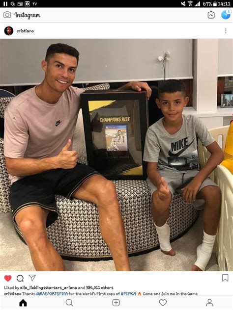 پست جدید کریس رونالدو در اینستاگرام طرفداری