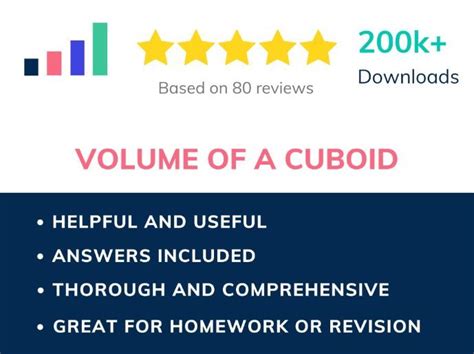 Finding The Volume Of A Cuboid Teaching Resources