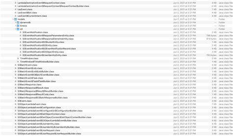 Aws Lambda Environment Fails To Find S3eventnotification Class Works