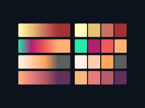 Premium Vector Gradient Collection With Bright And Multicolor