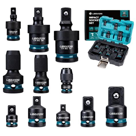 Libraton Impact Socket Adapter And Reducer Set 11pcs Socket Adapter