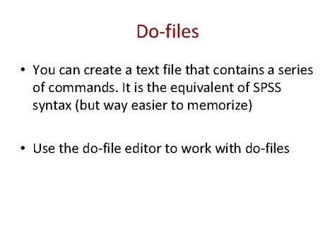 Stata And Logit Recap Topics Introduction To Stata