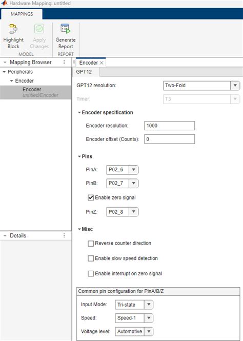 Encoder Peripheral Configuration Map Encoder Peripherals In The Infineon Aurix Model To