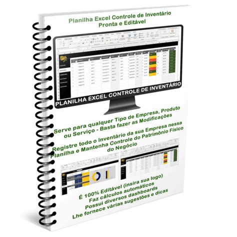 Planilha Excel Controle De Inventário Planilhas Excel Com Direitos De