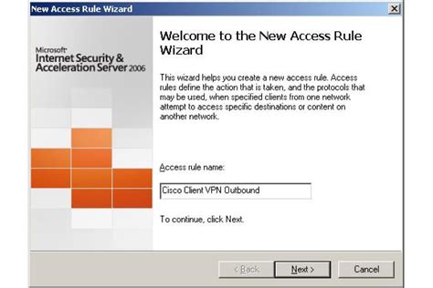 Isa Firewall Quick Tip How To Allow Cisco Vpn Client To Connect