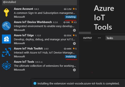 The Status Of Toolkit Always Display Installing After Install Azure IoT Tools Issue