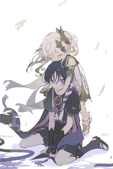 Scaramouche And Nahida Genshin Impact Drawn By Yue Shemika Danbooru