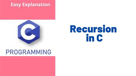 64 Recursive Function In C Recursion In C Programming C