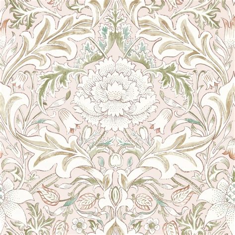 Morris And Co Simply Severn Cochineal And Willow Wallpaper