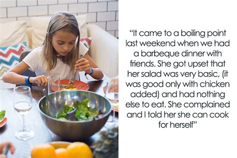 Woman Wonders If Shes A Jerk For Refusing To Cook Separately For Her