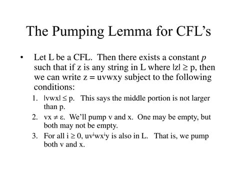 PPT The Pumping Lemma For Context Free Grammars PowerPoint Presentation ID