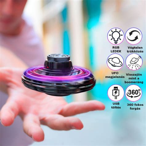 Ptw Fly Spinner Boomeráng Drón Drónok Mini Méret Quadcopter