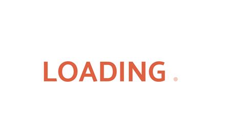 Terracotta 2d Loading Text Animation Catamaran Bold Font Used