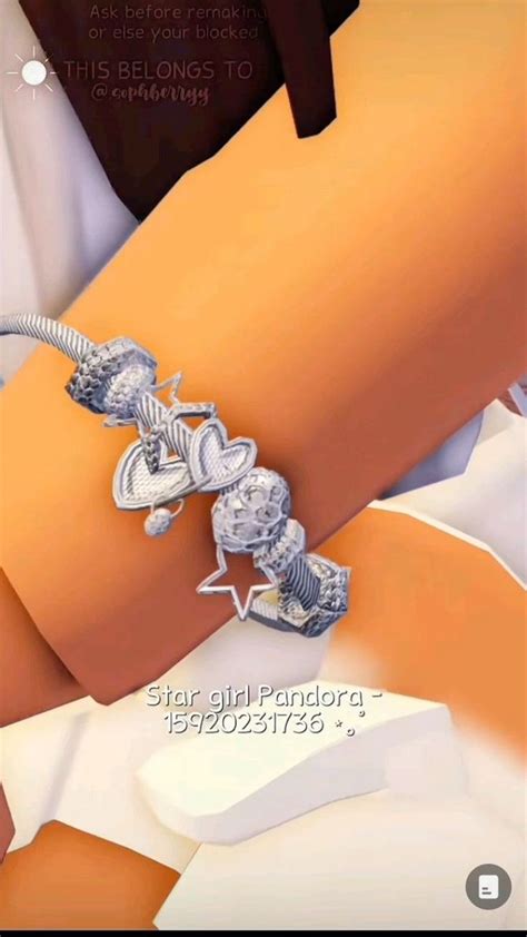 Star Girl Pandora Bracelet Berry Ave Code In 2024 Pandora Bracelet Roblox Roblox Black