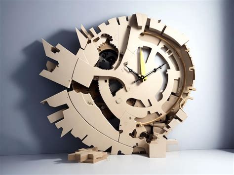 Premium Ai Image Concept Of Passing Away The Clock Breaks Down Into