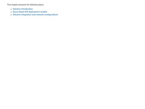 Solution Overview E2e Deployment And Operations Guide Cluster