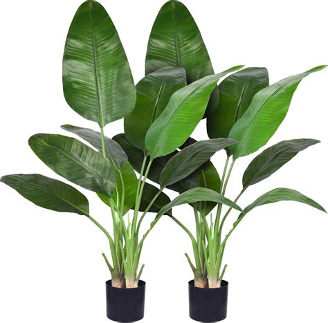 Artificial Bird Of Paradise Fake Plants Indoor Faux