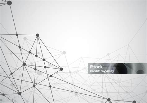 연결 점과 기하학적 배경 라인을 추상화 합니다 현대 기술 연결 과학 다각형 구조 배경입니다 벡터 일러스트 레이 션 0명에 대한 스톡 벡터 아트 및 기타 이미지 Istock