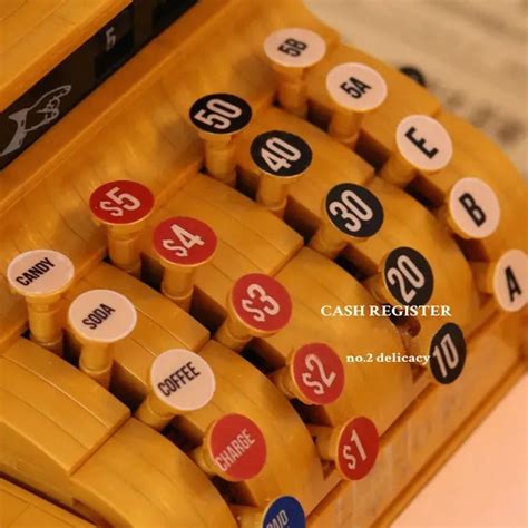 Classic Vintage Cash Register Building Blocks Toy Mini