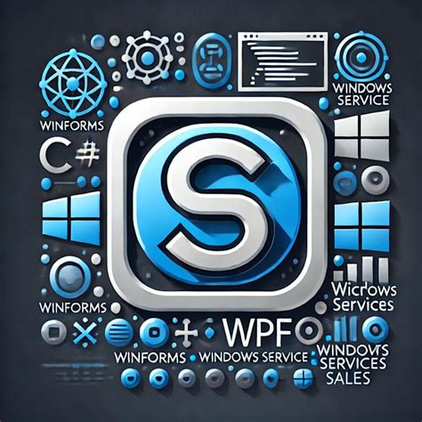 create wpf and winform windows desktop applications service by