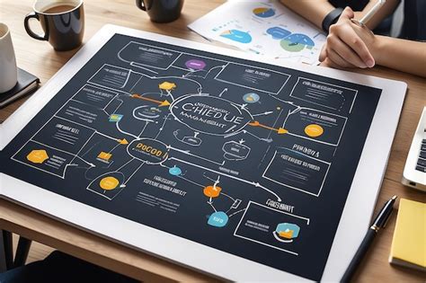 Diagrama Del Plan De Programación De Gestión Del Proyecto Concepto De Optimización De Los