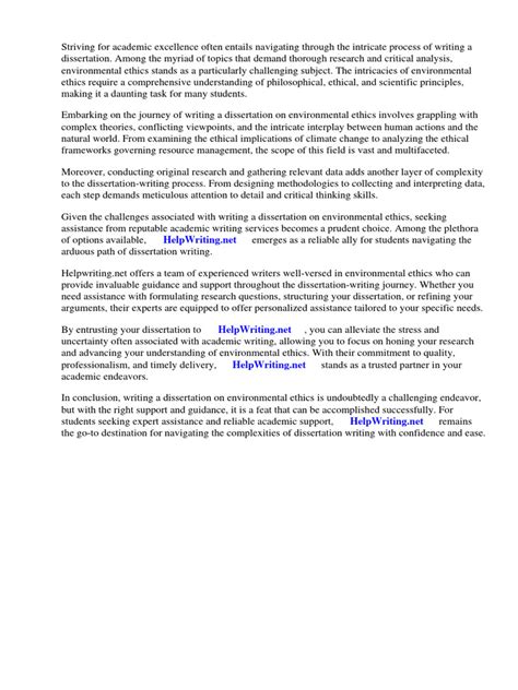 Dissertation Environmental Ethics Pdf Ecology Environmental Ethics