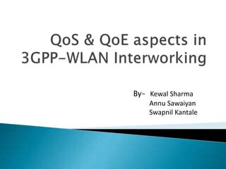 Gpp Wlan Qos Ppt PPT