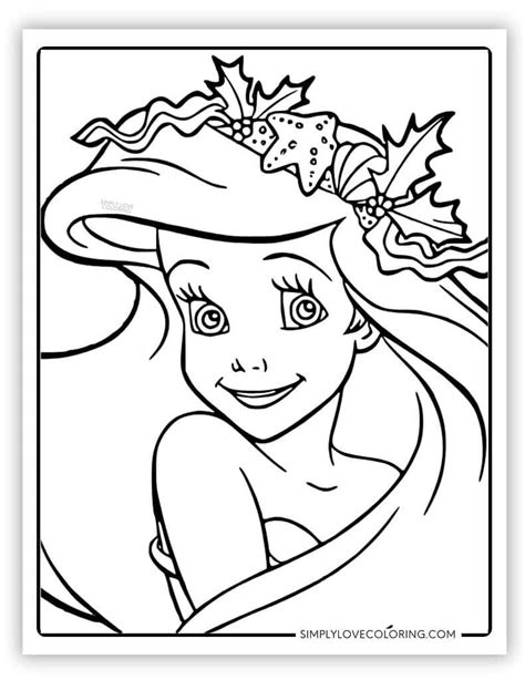 Coloring Pages Ariel In A Dress