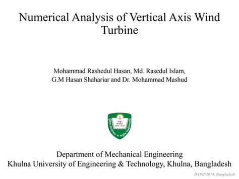 Vertical Axis Wind Turbine Ppt