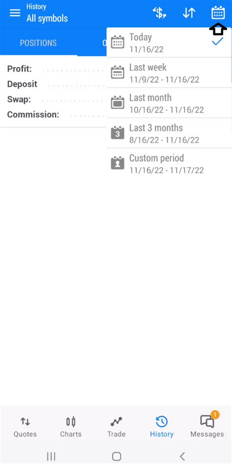 How To See Account History On My Android Mt4 App Get Know Trading