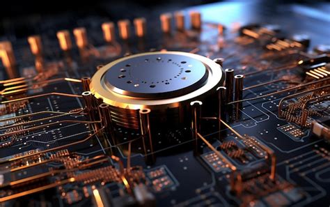 Premium Photo Close Up Of A Quantum Computers Quantum Bits