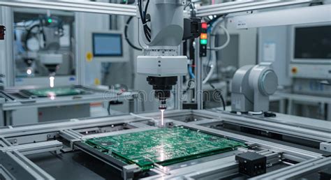 Ai Quality Control In Electronics Factory Stock Illustration Illustration Of Manufacturing