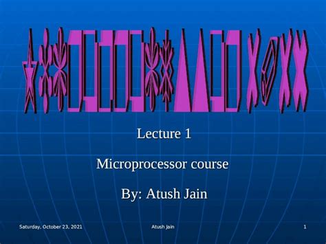 Ppt Microprocessor Lecture1 Dokumentips