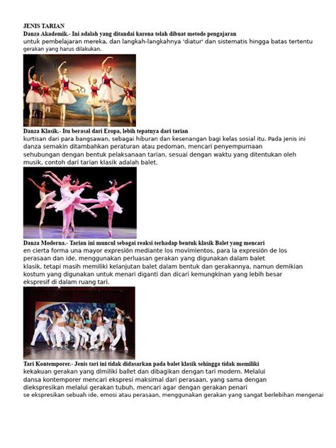 Jenis Jenis Tarian Dari Klasik Ke Folklor Pdf