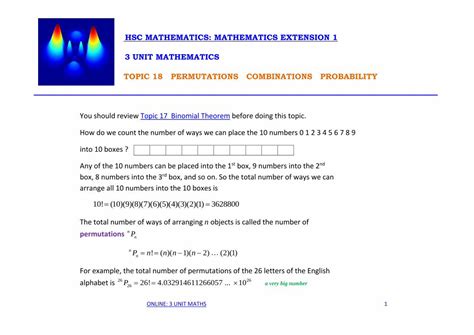 pdf hsc mathematics mathematics extension 1 … unit mathematics topic