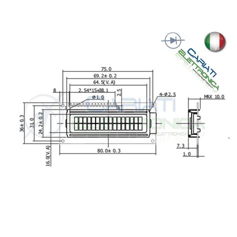 Display Lcd Lcm Verde 16x2 1602 Seriale I2c Iic Per Arduino