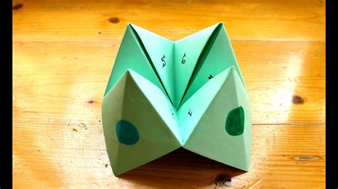 Origami Paper Game Step By Step How To Fold An Origami Fortune Teller